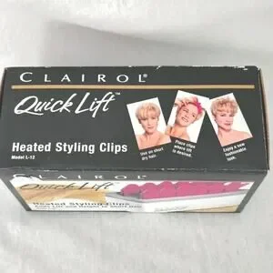 clairol | Hair | Vintage Clairol Quick Lift Heated Styling Hair Clips ...